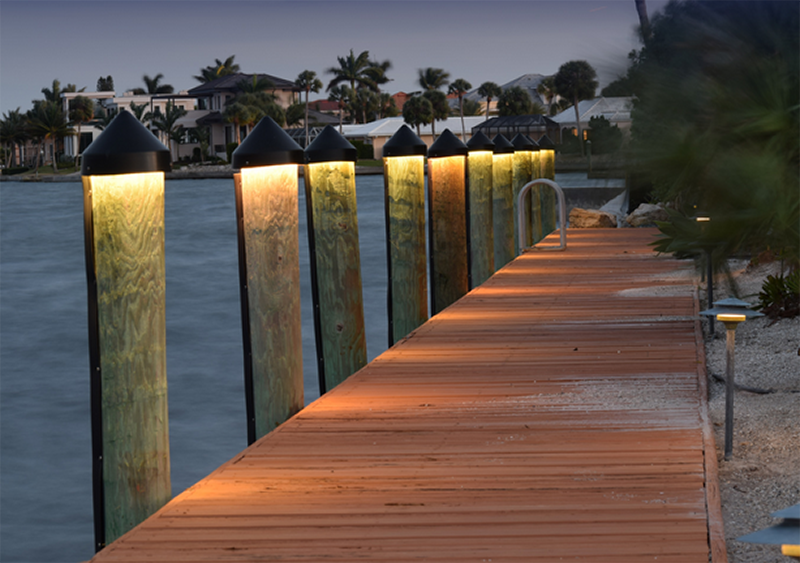 Low Voltage Dock Piling Lights | Shelly Lighting